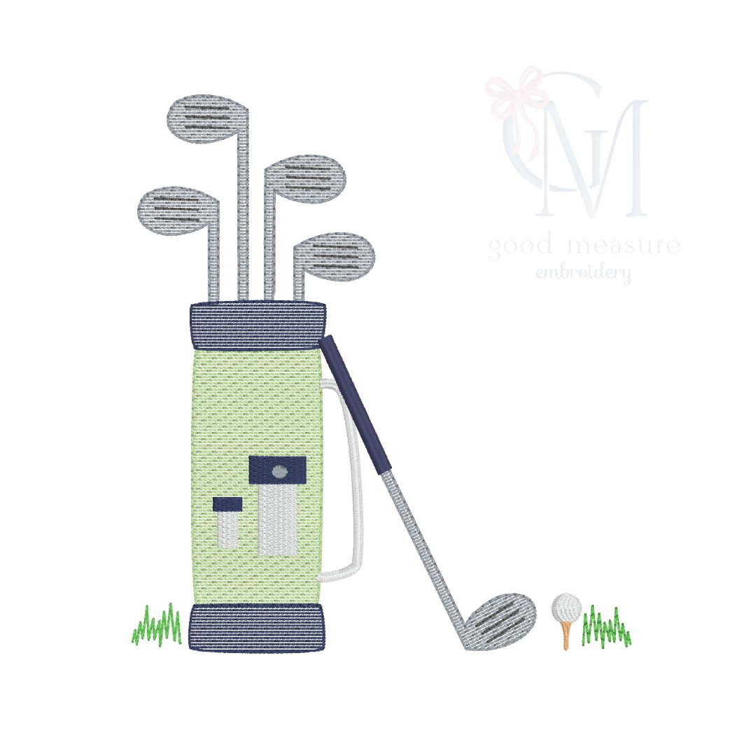 Golf Bag Embroidery Design – Good Measure Embroidery