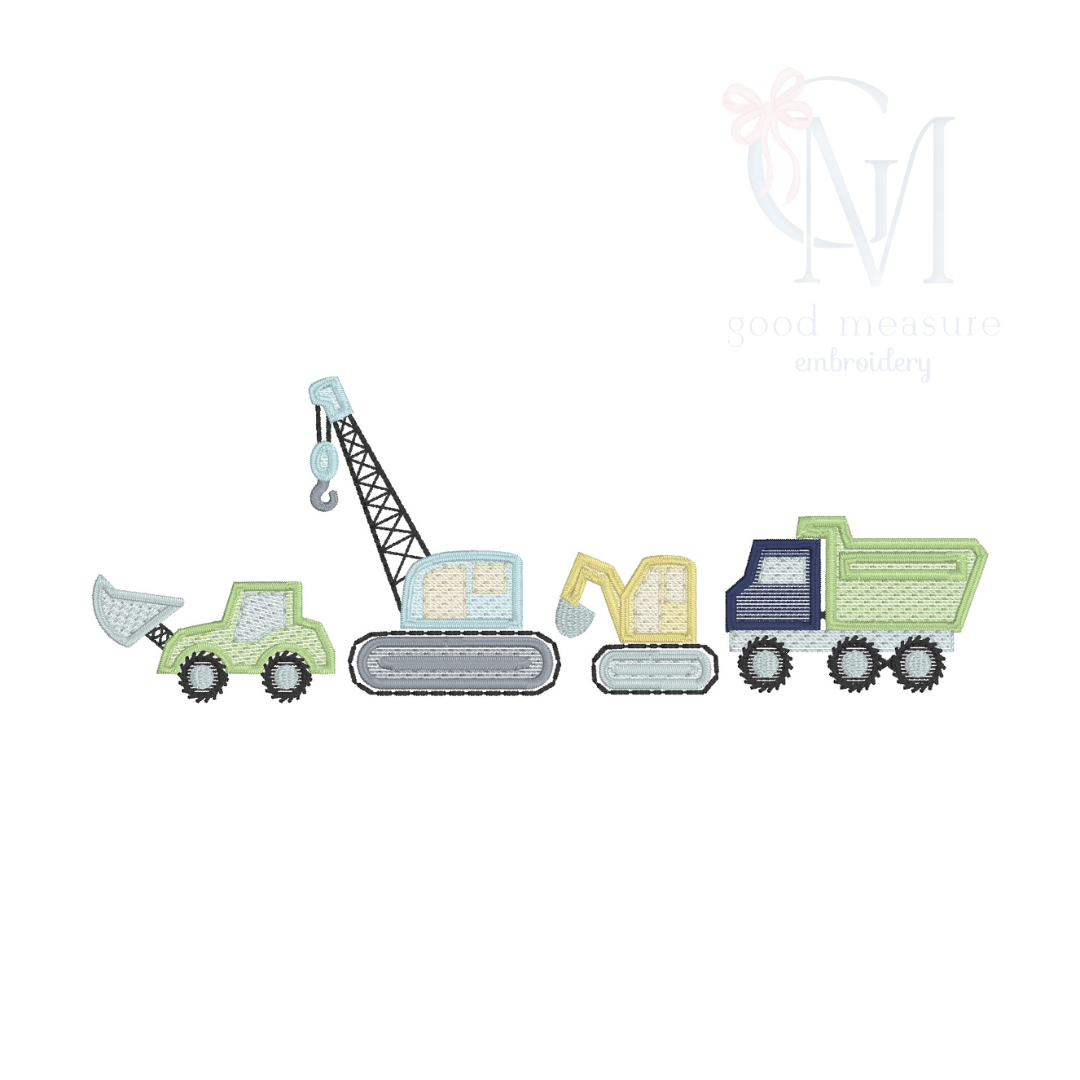Construction Crew Machine Embroidery Design – Good Measure Embroidery