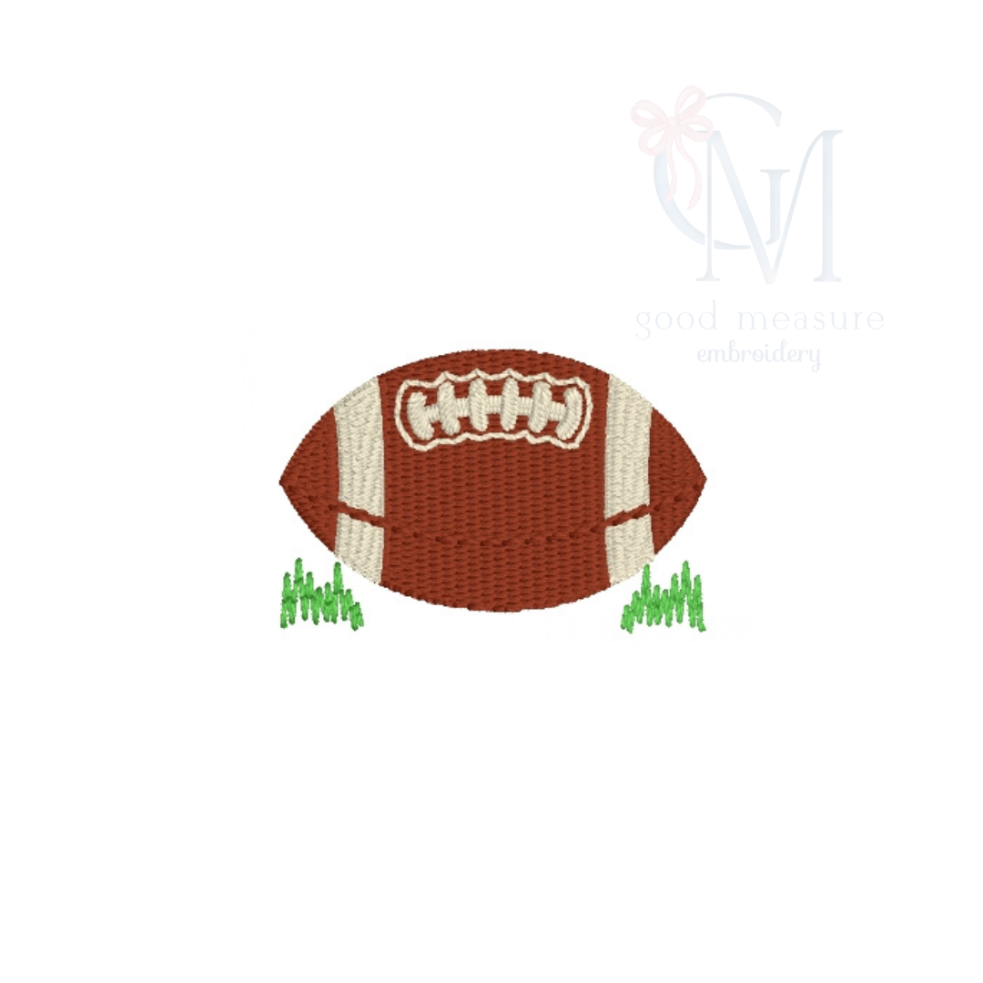 Mini Football Embroidery Design – Good Measure Embroidery