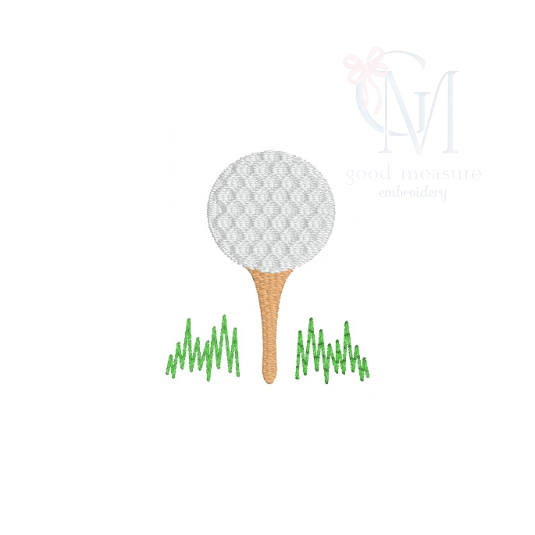 Mini Golf Ball Embroidery Design – Good Measure Embroidery