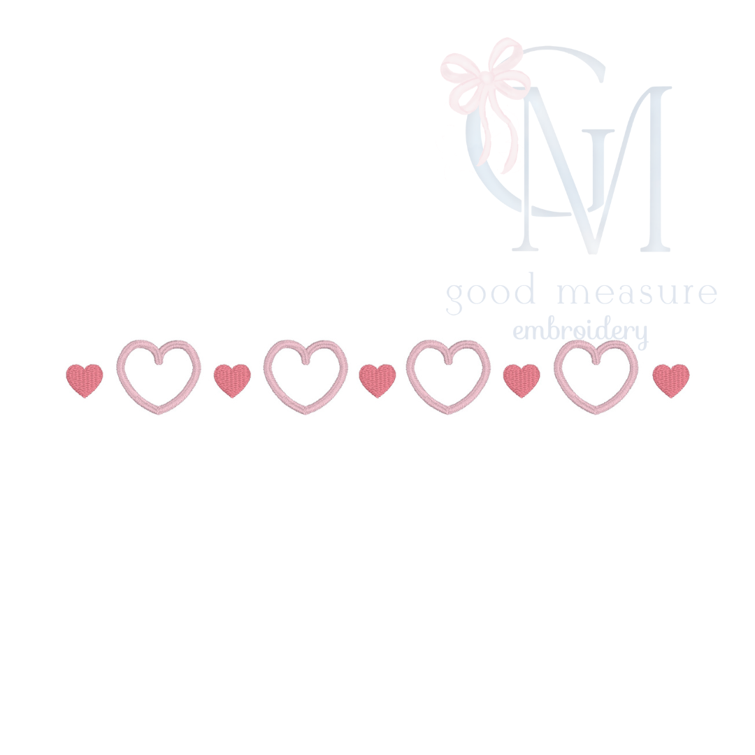 Heart Border Embroidery Design – Good Measure Embroidery