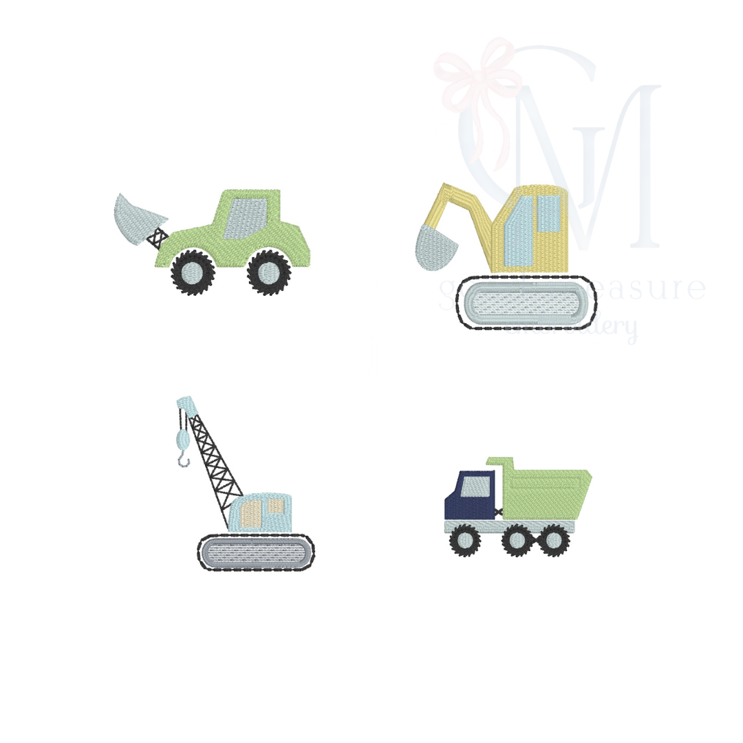 Mini Fill Construction Bundle Embroidery Design – Good Measure Embroidery