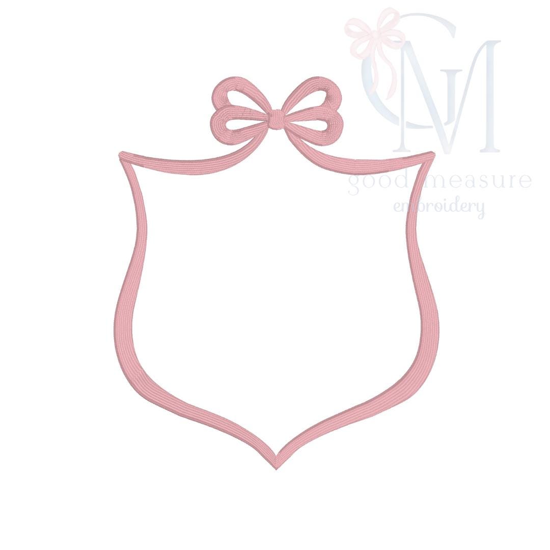 Bow Crest Embroidery Design – Good Measure Embroidery