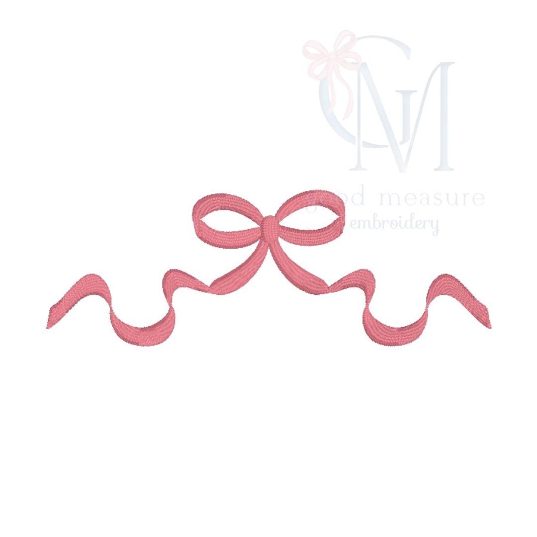Heirloom Long Bow Embroidery Design – Good Measure Embroidery