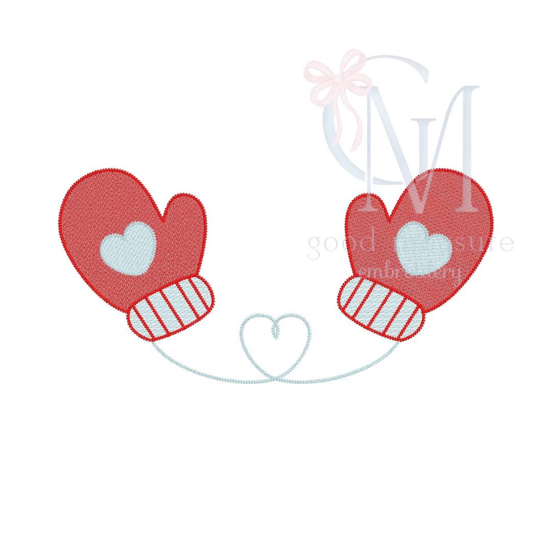 Mittens Machine Embroidery Design – Good Measure Embroidery